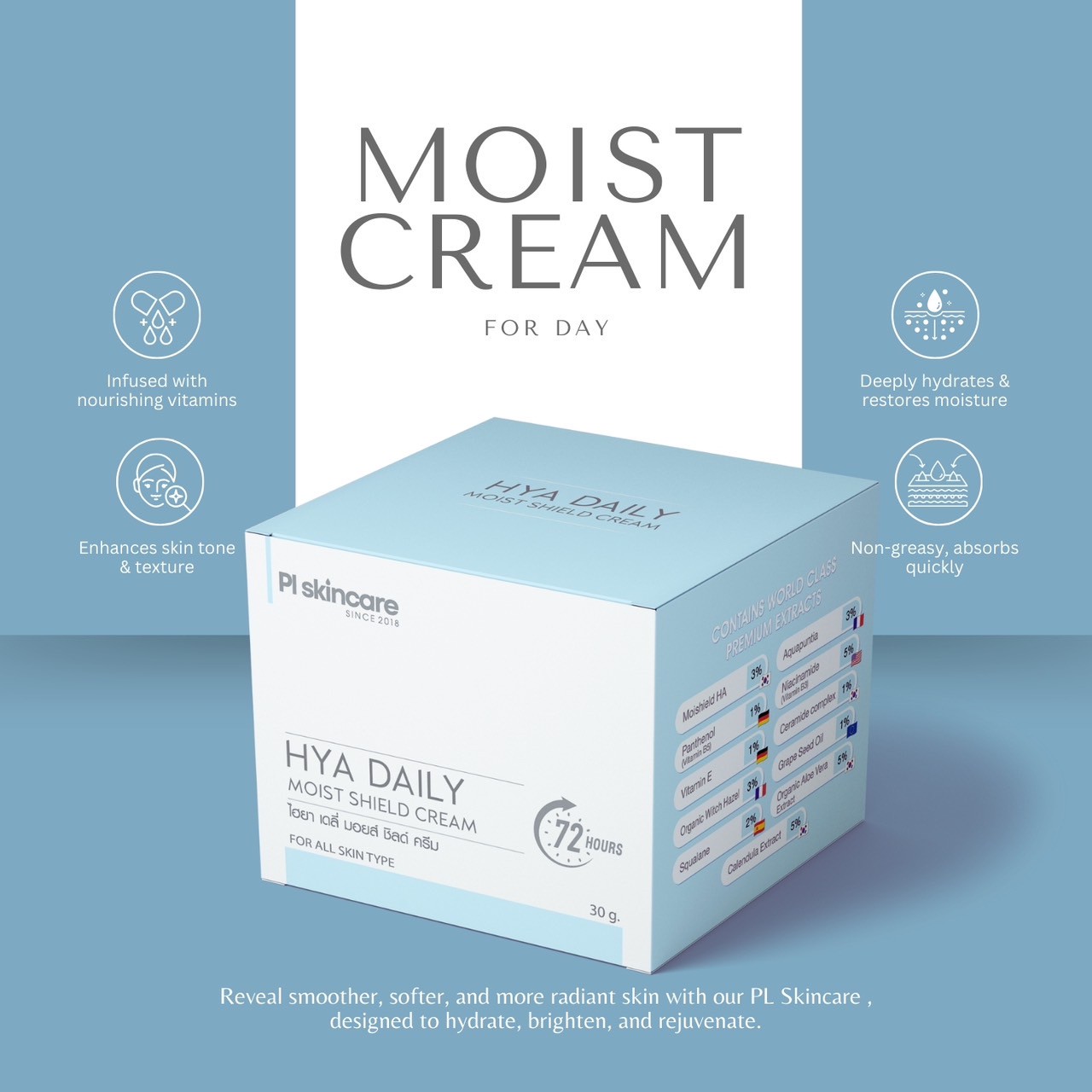HYA Daily Moist Shield Cream